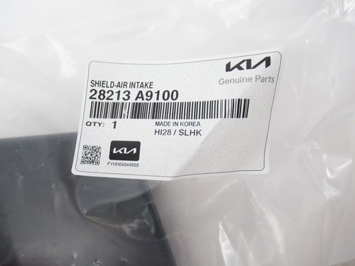 Genuine OEM Kia 28213 A9100 Air Cleaner Intake Shield 2015-2021 Sedona ...