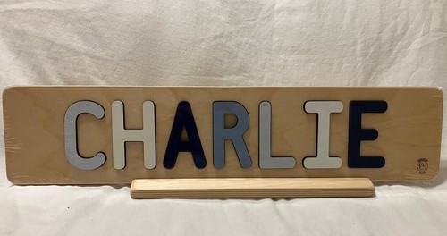 Custom Personalized Wooden Name Puzzle - CHARLIE- Made in the USA | eBay