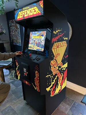 Defender Themed Upright Arcade Machine - Retro Arcade | eBay UK