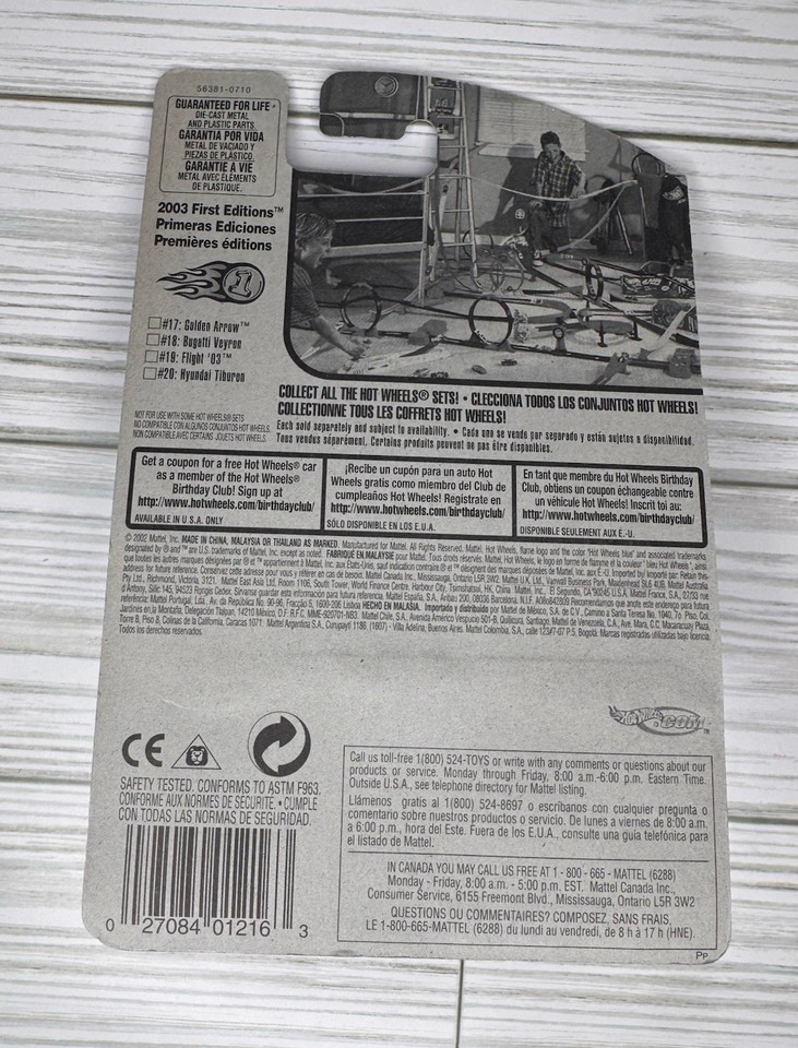 Hot Wheels 2003 First Editions FLIGHT 03 Red & White 19/42 #31 10SP's ...