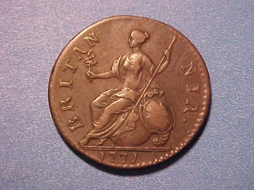 GREAT BRITAIN HALF PENNY 1771 VERY CHOICE VF GEORGE III NICE | eBay