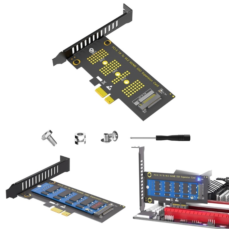 Nvme Solid Disk To PCIE 1X Adapter Expansion Card For PC Easy ...