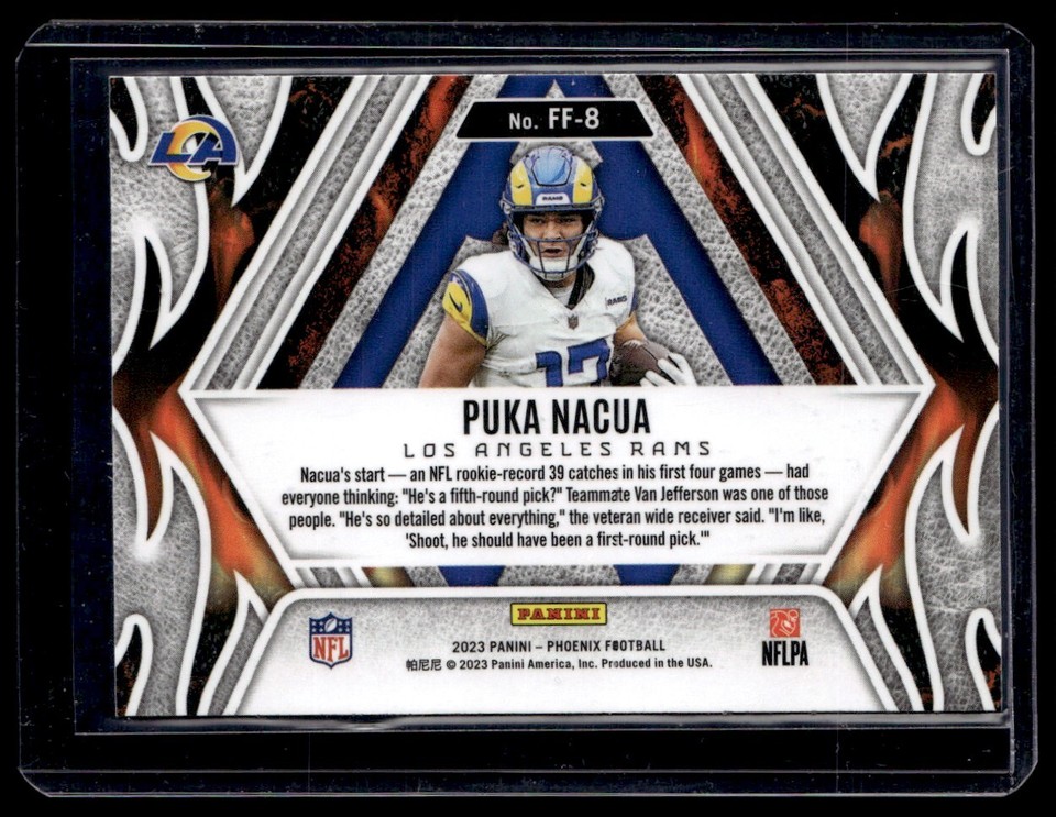 2023 Panini Phoenix Fire Forged Puka Nacua Los Angeles Rams #FF-8 | eBay