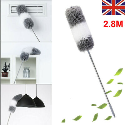 280cm Extendable Feather Duster Long Telescopic Duster Magic Static ...