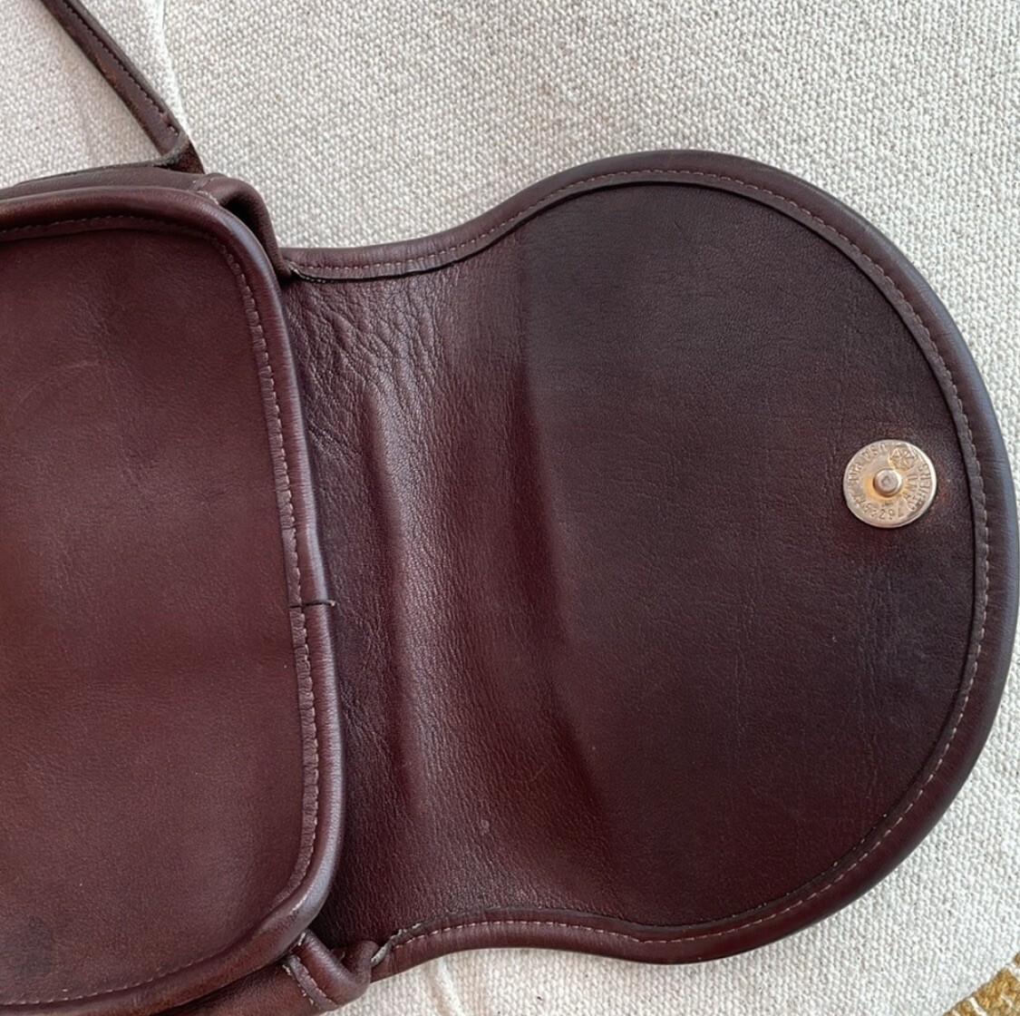 Vintage COACH #9923 Casey Bag Brown Leather Crossbody Handbag Ships ...