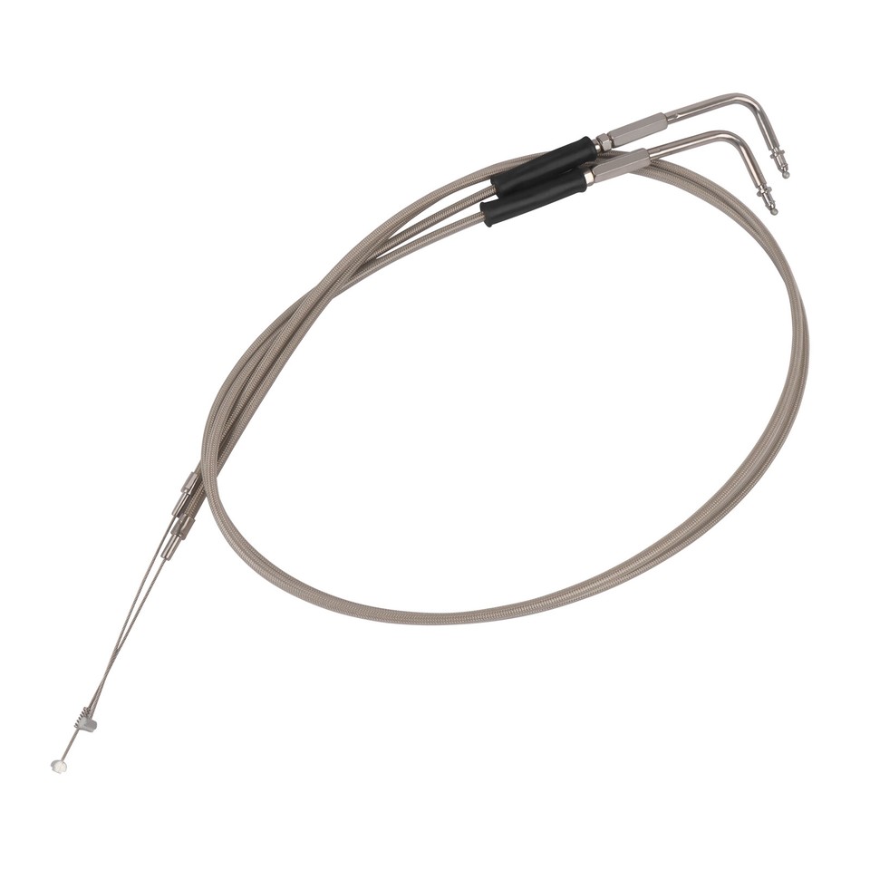 48" Throttle Cable & Idle Cable Kit Compatible With Harley Dyna Super ...
