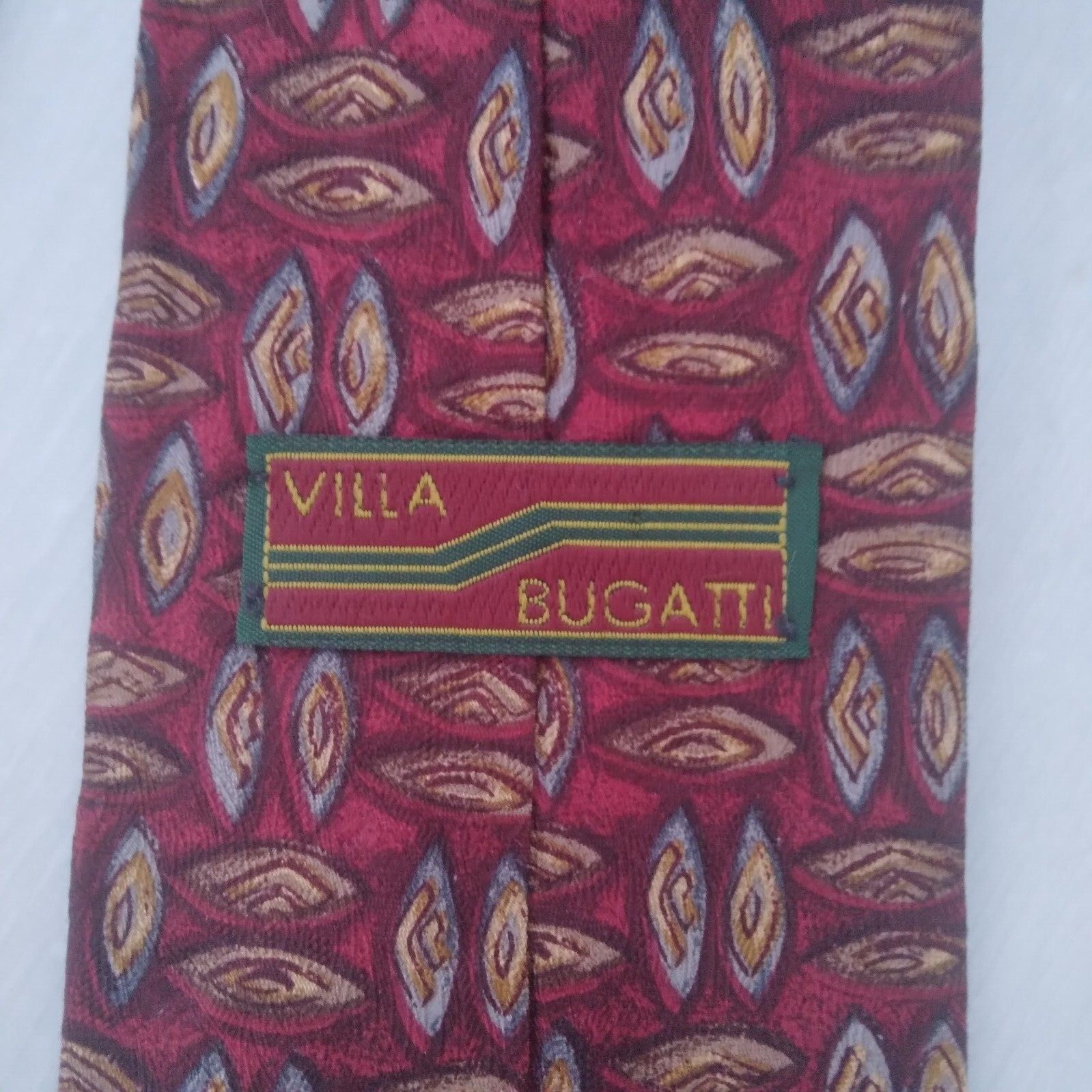 Men's VILLA BUGATTI 100% Italian Silk Tie | eBay