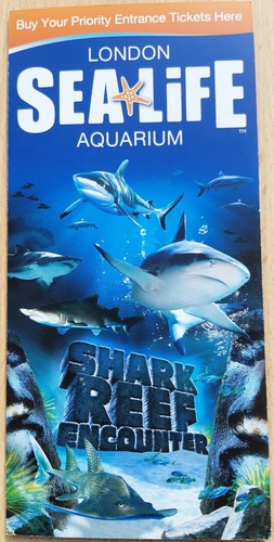SEA LIFE London Aquarium 2012 Leaflet Merlin Entertainments NEW Multi ...