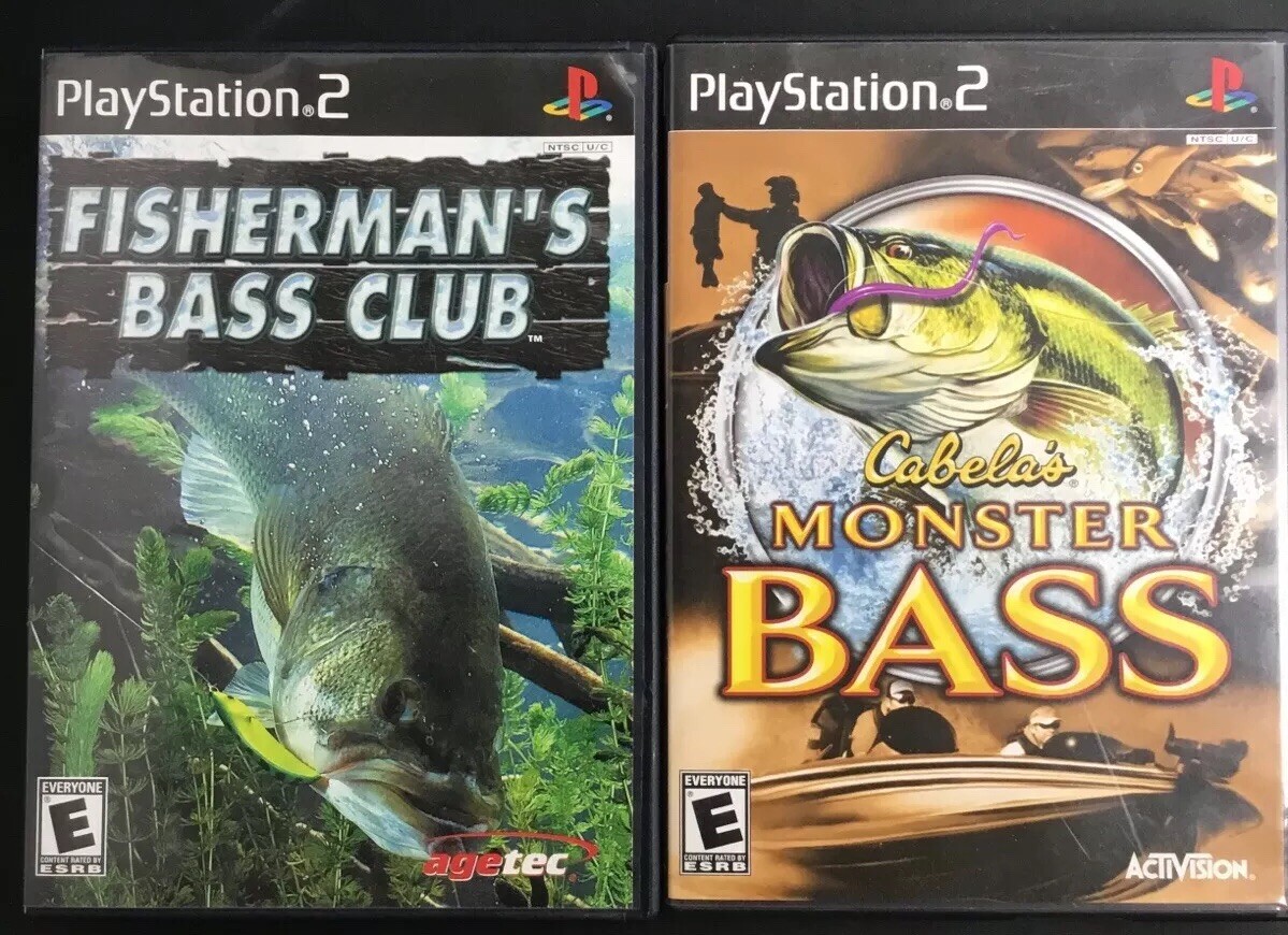 Cabela's Monster Bass Fisherman’s Bass Club Playstation 2 PS2 Game ...