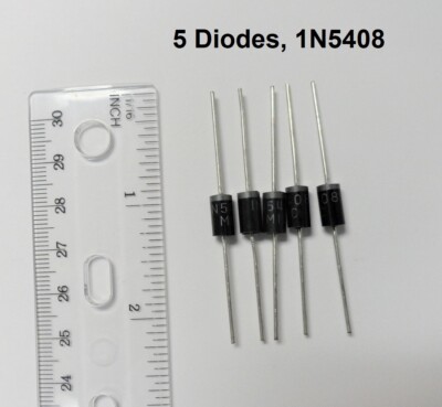 5 pcs 1N5408 Diodes,1000V 3Amp Rectifier, New, USA Free Shipping from ...