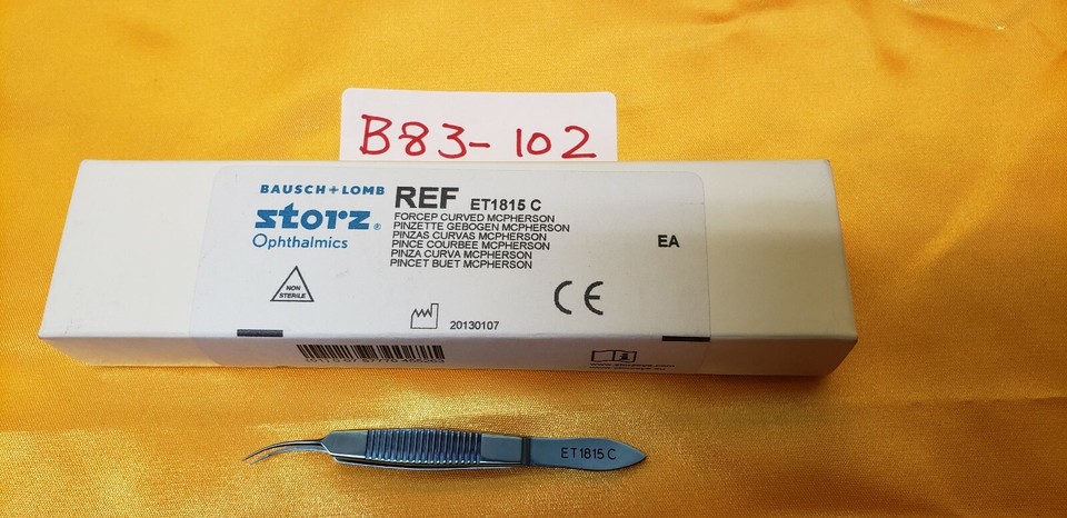 Storz ET1815C Surgical Opthalmic Titanium MCPHERSON Tying Forceps ...