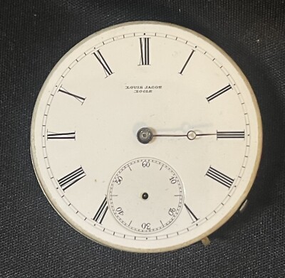 Louis Jacot Locle Pocket Watch Movement For Repair or Parts | eBay