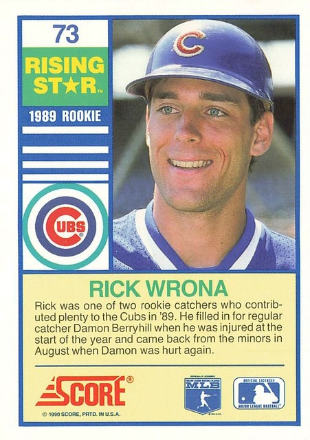 1990 Score Rising Stars - #73 Rick Wrona (RC) for sale online | eBay