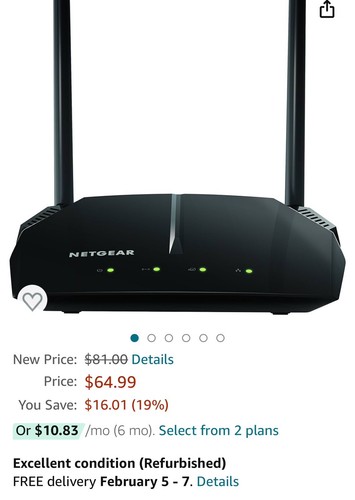 NETGEAR Ac1200 Dual Band WiFi Router Model AC1200New open box | eBay