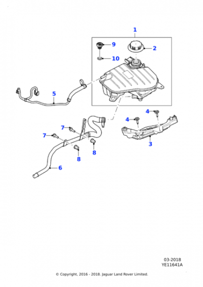 JAGUAR HOSE-HEATER C2D56299 GENUINE | eBay
