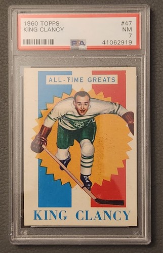 Frank King Clancy 1960 Topps PSA 7 NM Graded Card All Time Greats HOF ...