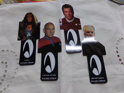Lot of 4 Star Trek Bookmarks NEW Lursa-Captain Picard-Captain Kirk ...