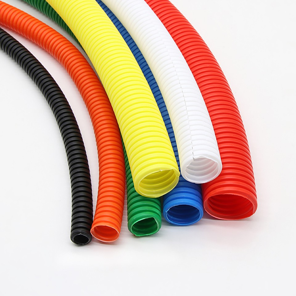 Conduit Split/Non Split Flexible Tube Cable Tidy Trunking Organiser PP ...