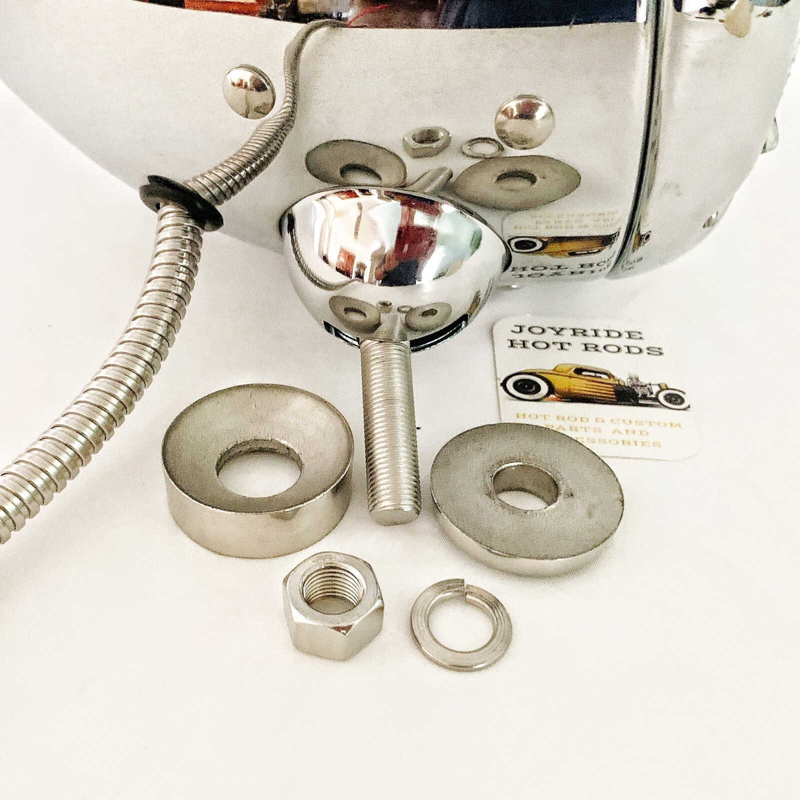 Guide 682-J Style Headlamps- Full Chrome - 7" Seal Beam Lenses- 12V ...