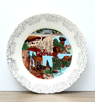 Vintage Colorful Colorado Souvenir State Collector Plate | eBay