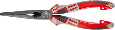NWS 205mm Soft-Grip Long Snips Needle Chain Nose Radio Pliers, N140-69 ...