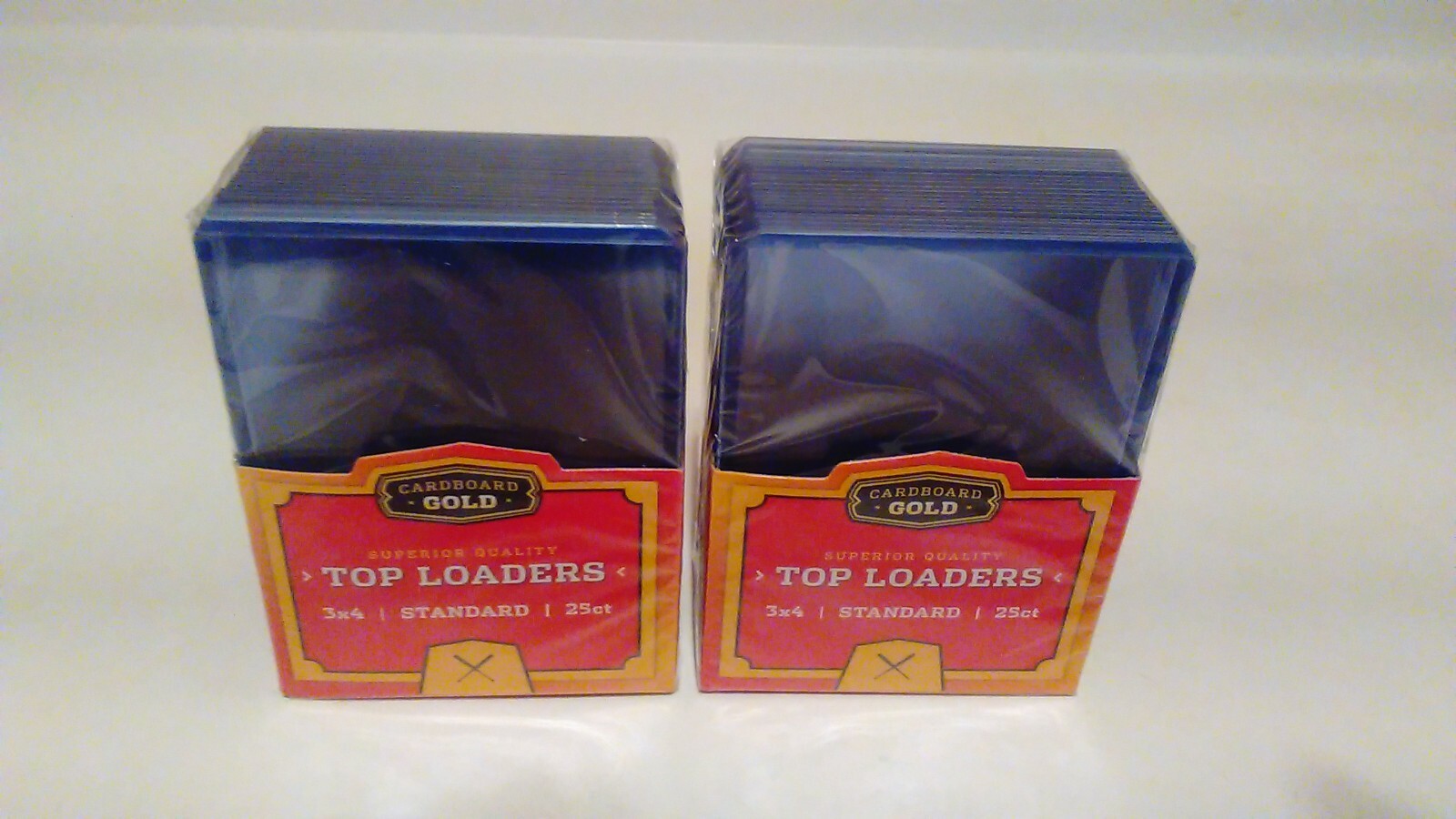Cardboard Gold Top Loaders 3x4 Standard Toploader CBG 25, 50, 100, 200 ...
