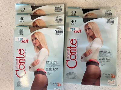 Conte Top Soft 40 den - Wide belt Microfibre Women Pantyhose 5 pair lot | eBay