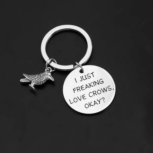 "I Just Freaking Love Crows" Keychain - Crow Lover Gift | eBay