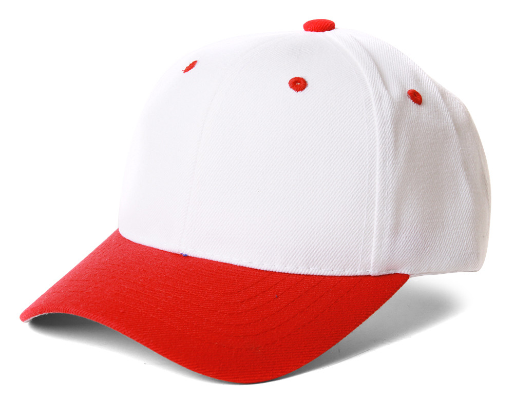 Top Headwear Baseball Cap Hat- White/ Red | eBay