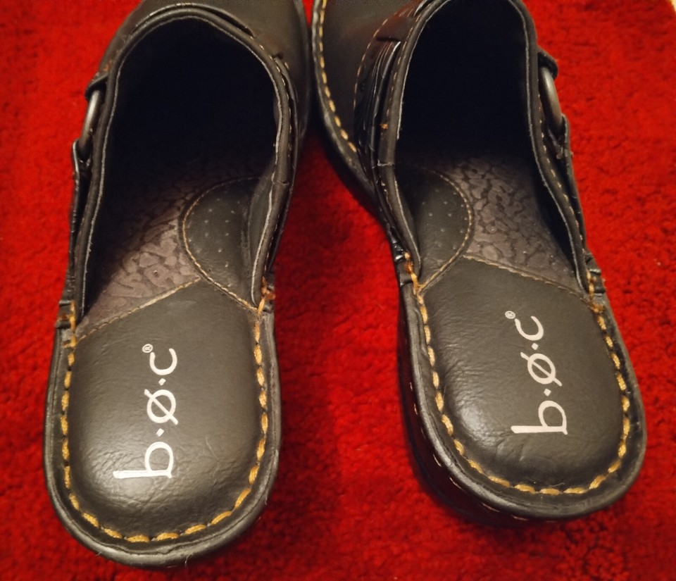 boc clogs size 9 in great condition. Brown Leather. Only worn at home ...