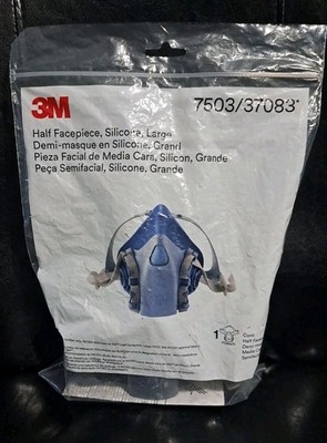 3M 7503 Reusable SILICONE Half Face Respirator Protection Facepiece ...