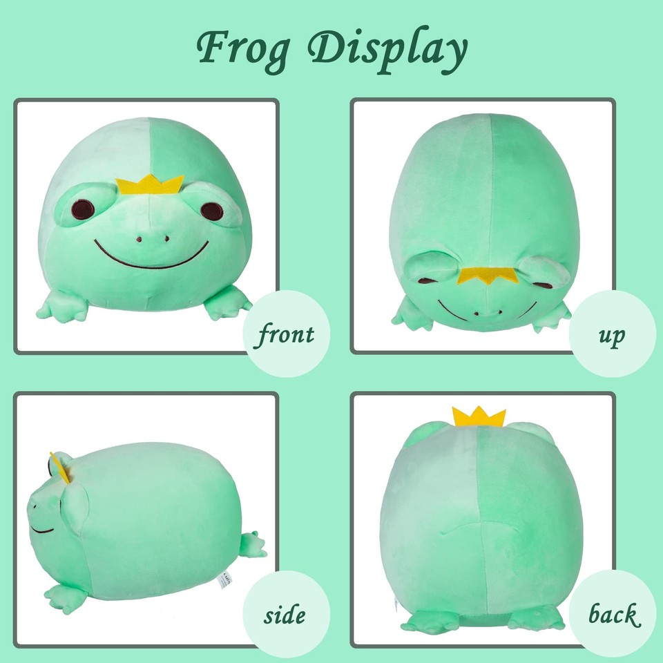Soft Plushies Gifts for Kids Girls Boys, Cute Frog Plush Hugging Pillow ...