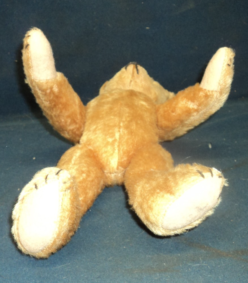 13-Inch Antique Early 20thC Jointed Mohair Teddy Bear w/ side glance ...