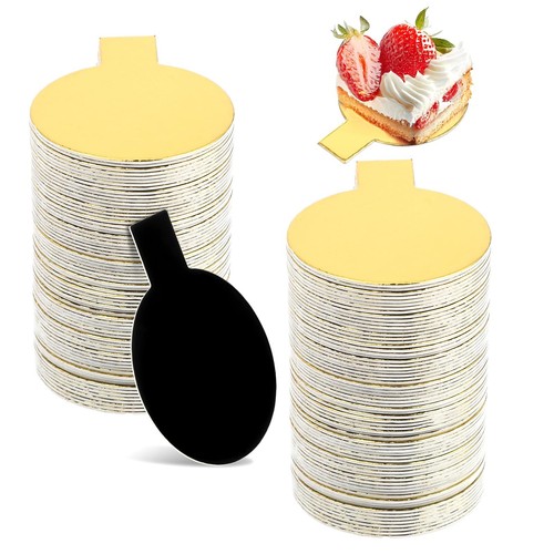 200 Pcs Mini Cake Board 2 Inch Reversible Round Cake Plate Mini Round ...