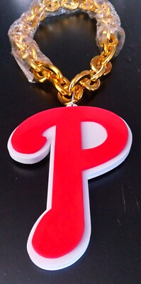 New Philadelphia Phillies Necklace Chain 34 inches BIG 3D Foam Logo | eBay