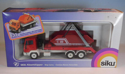 Siku 1/55 Nr. 2826 Mercedes Benz Absetzkipper Feuerwehr OVP #1798 | eBay.de