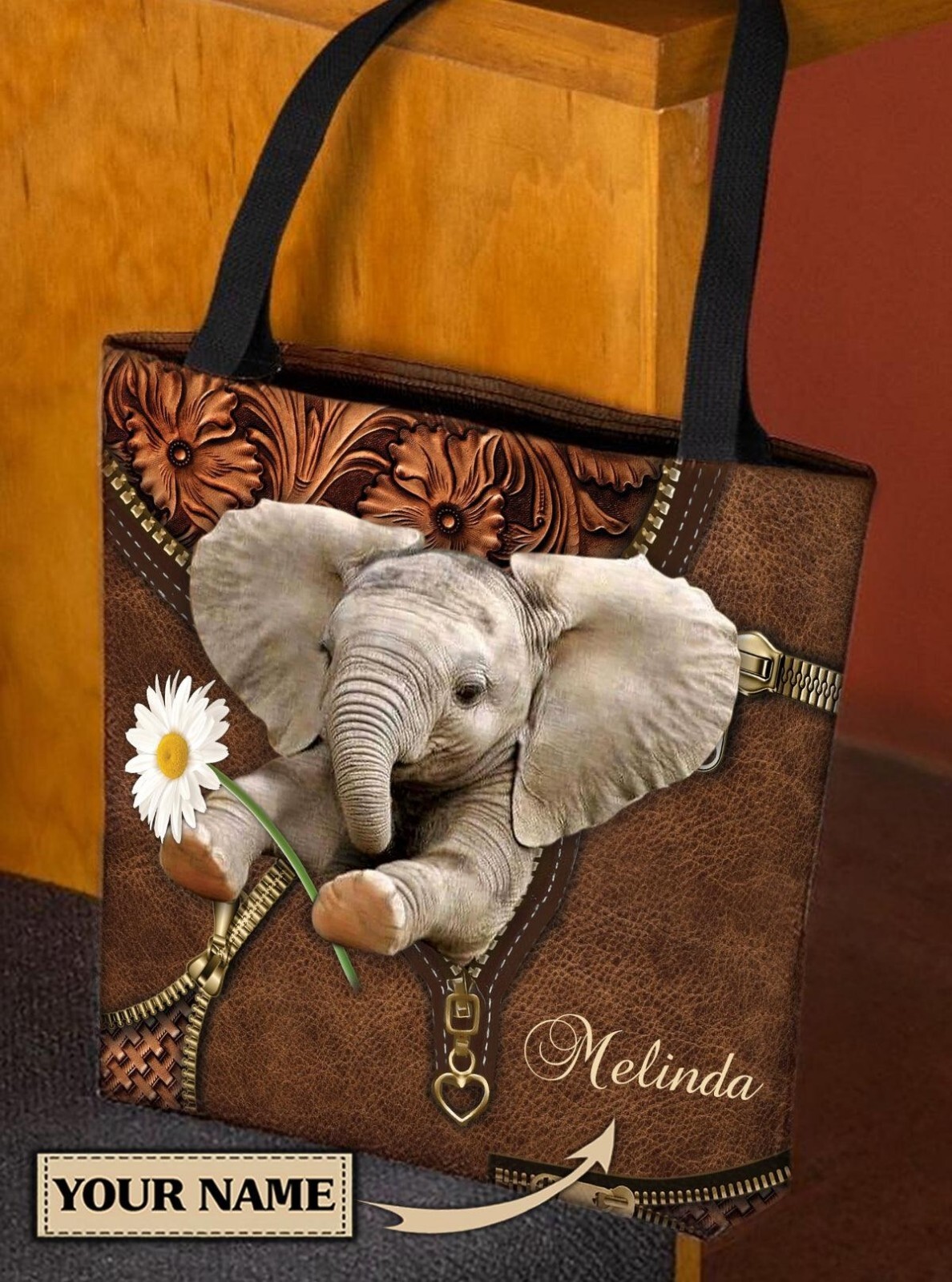 Elephant tote bag, love Elephant bag, Elephant lover gift, cute ...