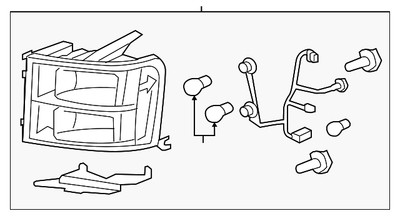 Genuine GM Passenger Side Headlamp 22853030 | eBay