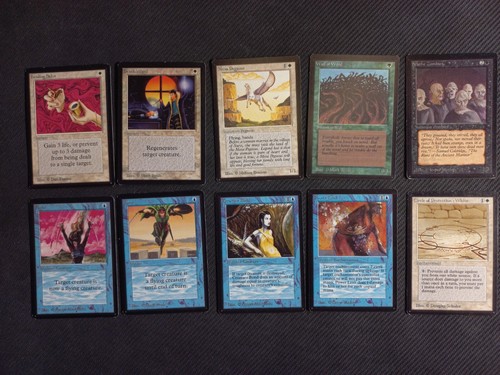 Lot 10 Beta Cards NM EX + !!! 1993 MTG Vintage old school magic | eBay