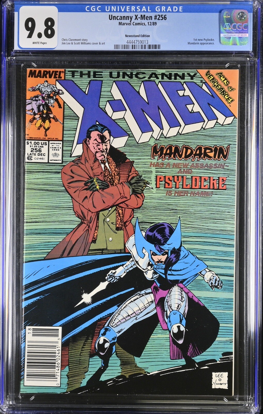 UNCANNY X-MEN #256 Newsstand—CGC 9.8–1st App of Kwannon, Psylocke ...
