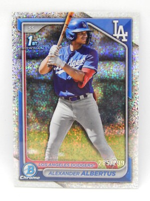 2024 Bowman Chrome Baseball 1st Shimmer LA Dodgers BCP-156 - ALEXANDER ...