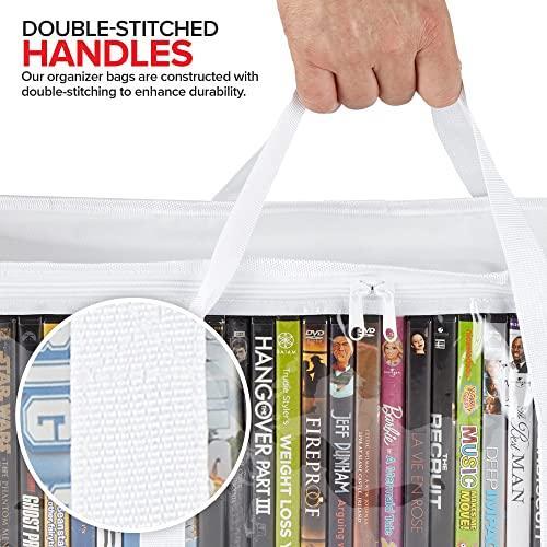 Stock Your Home DVD Storage Bags (Set of 6) Media Organizer Bag for ...