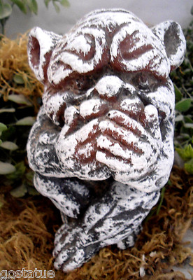 Latex gargoyle mold with plastic backup plaster concrete mould 6"H x 4 ...