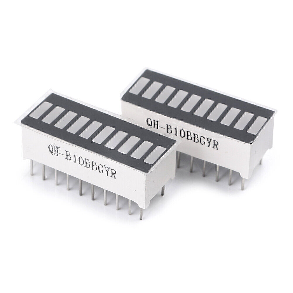 2PCS New 10 Segment Led Bargraph Light Display Red Yellow Green Blue ...