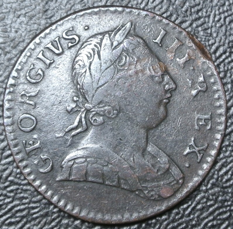 1774 GREAT BRITAIN - HALF PENNY - COPPER - George III - SCARCE DATE | eBay