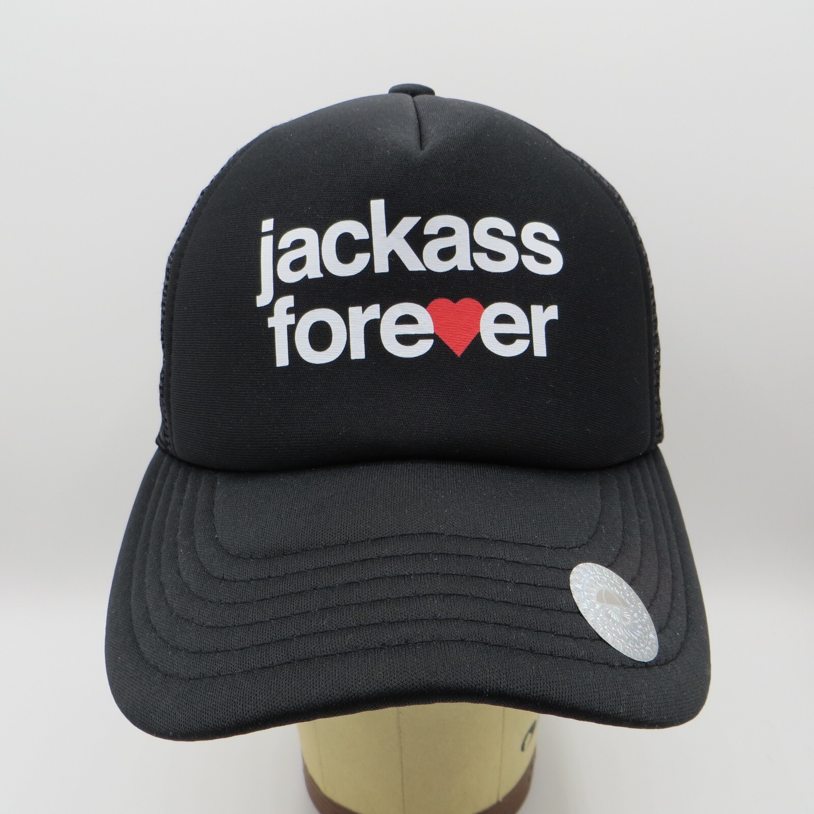 Jackass Forever Trucker Hat Adult Snapback Black Mesh Back Ball Cap ...