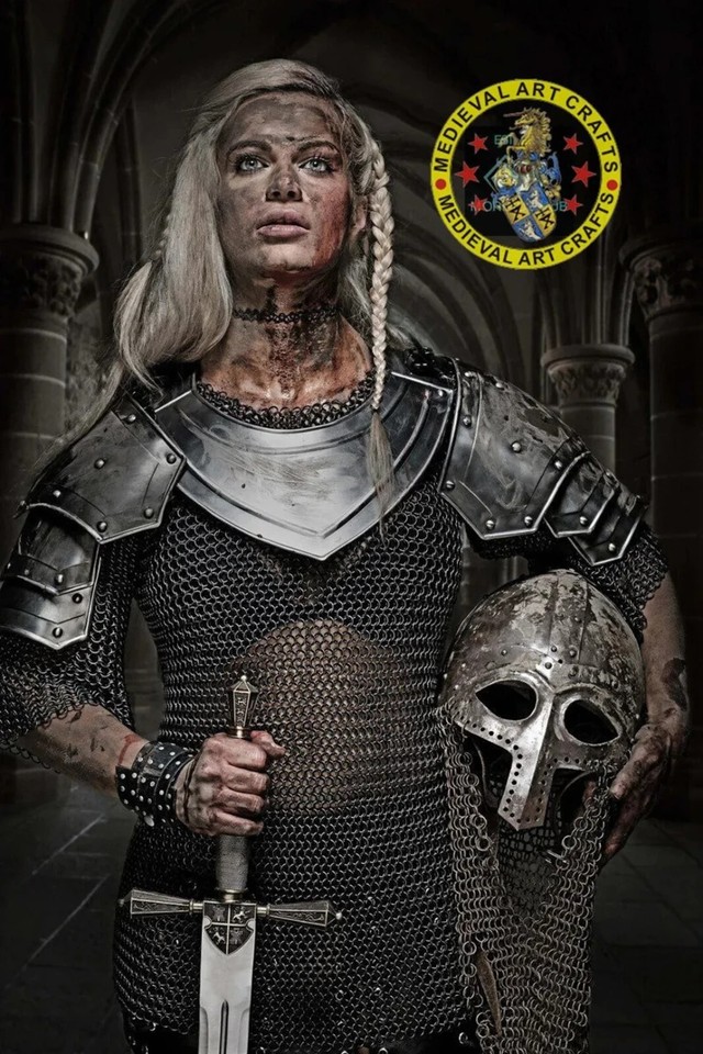 Medieval Knight Armor Gorget Pouldron Armor Fantasy Armor Cosplay Sca ...