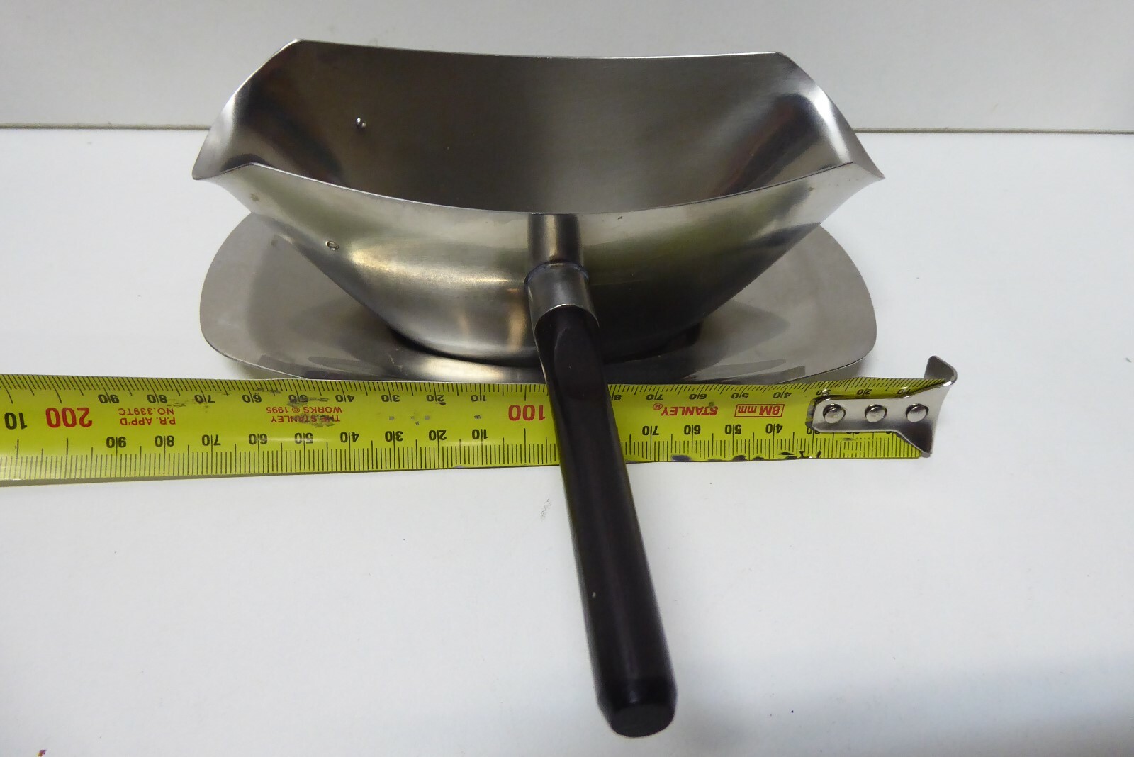 LETANG REMY FRANCE 18/10 INOX STAINLESS STEEL GRAY BOAT JUG EBONISED ...