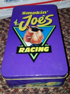 CAMEL CIGARETTES COLLECTORS TIN SMOKIN JOES RACING W/ MATCHES Circa ...