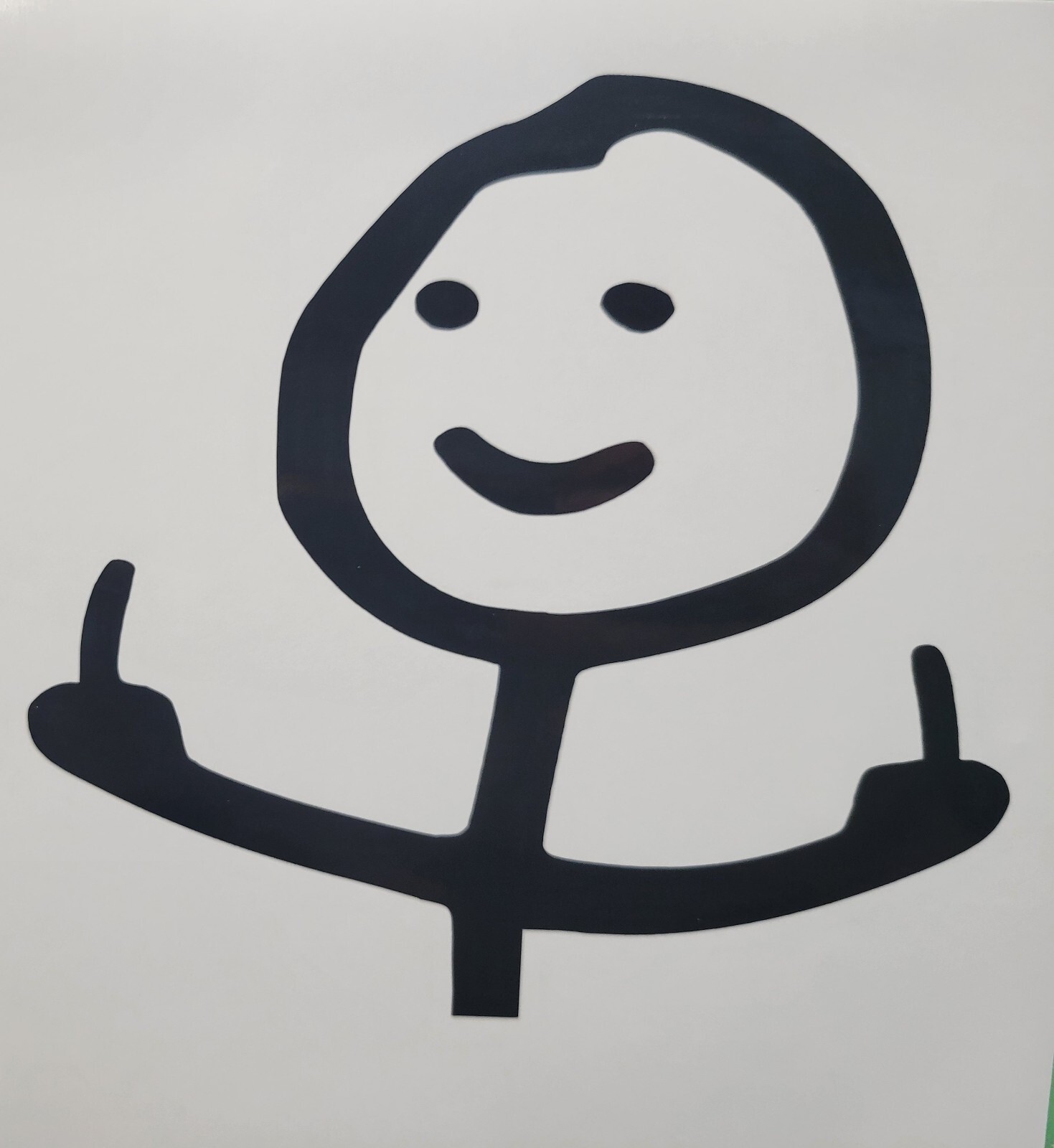 Stick Figure Middle Finger car decal | eBay